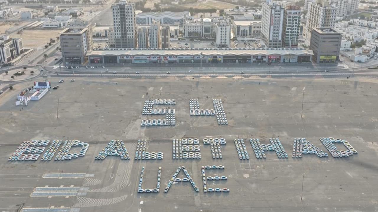 Ajman Enters Guinness World Records with 603-Vehicle Phrase Display ...