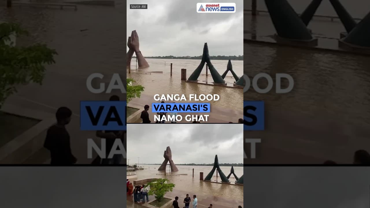 Heavy Rainfall in Varanasi: Ganga Rises, Namo Ghat Flooded | Asianet ...
