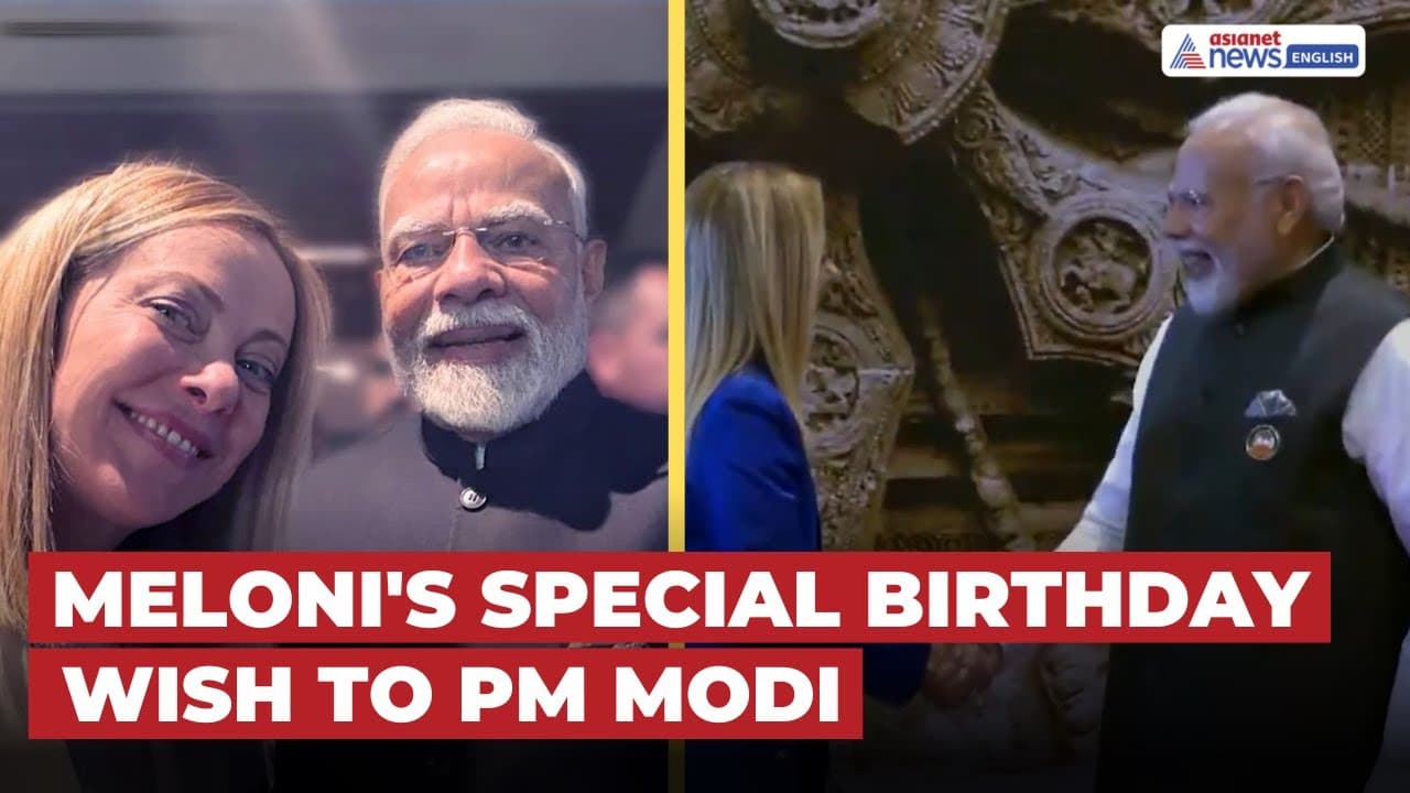 Giorgia Meloni Wishes PM Modi on His 75th Birthday | Watch | Asianet ...