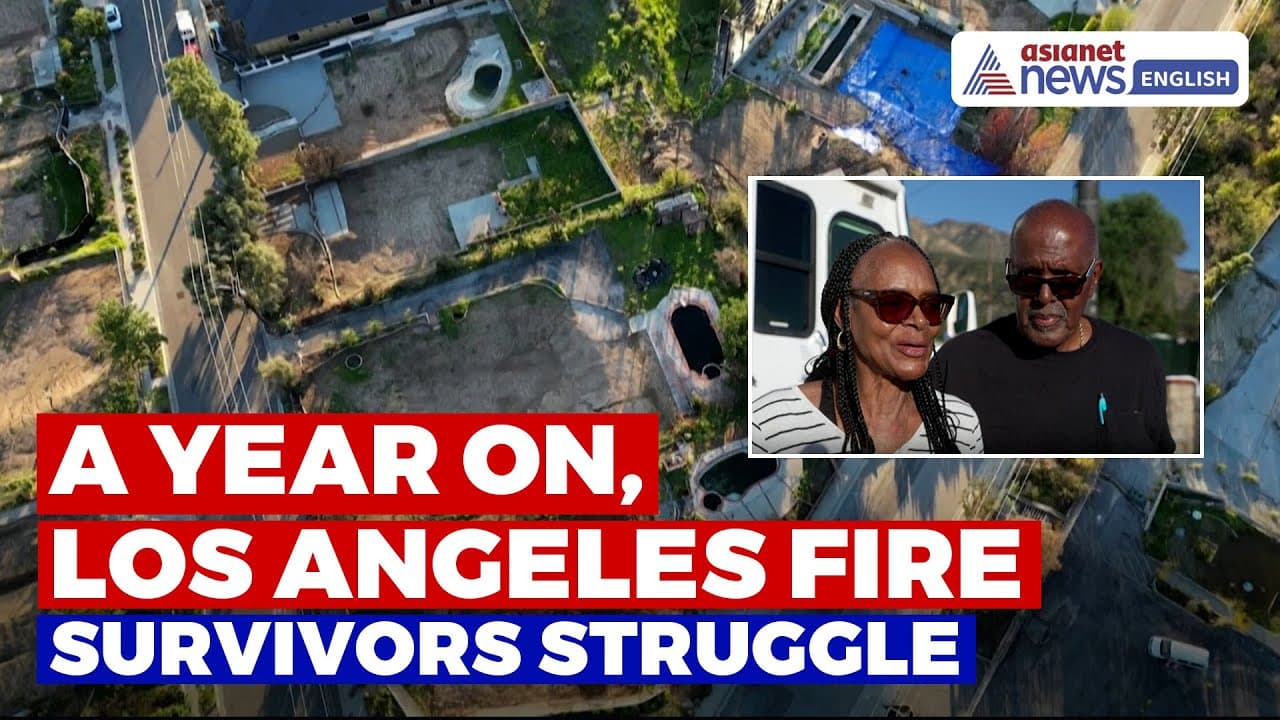 A Year On, Los Angeles Fire Survivors Struggle to Rebuild | Asianet ...