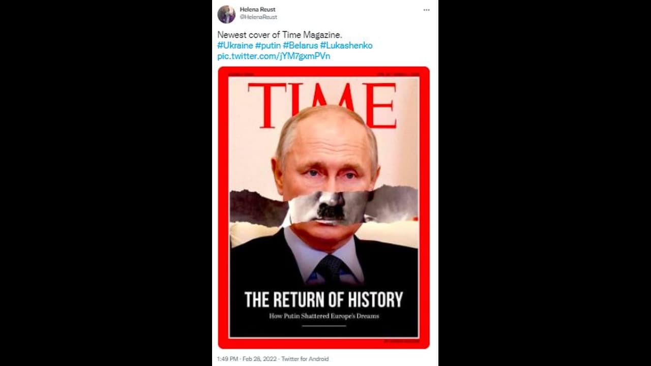 Fact Check: ರಷ್ಯಾ ಅಧ್ಯಕ್ಷ ಪುಟಿನ್‌ರನ್ನು ಹಿಟ್ಲರ್‌ನೊಂದಿಗೆ ಹೋಲಿಸುವ ಟೈಮ್ ...