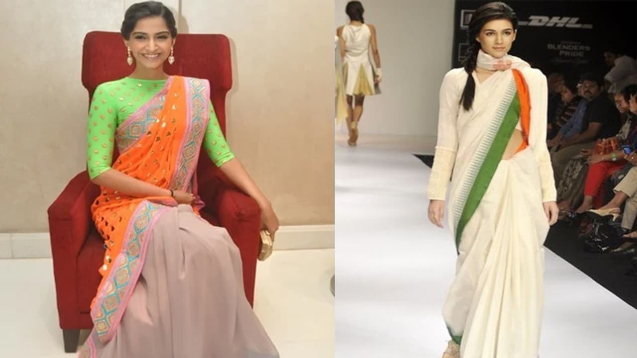 Tiranga dress idea for women: गणतंत्र दिवस के मौके पर देश भक्ति के रंग ...