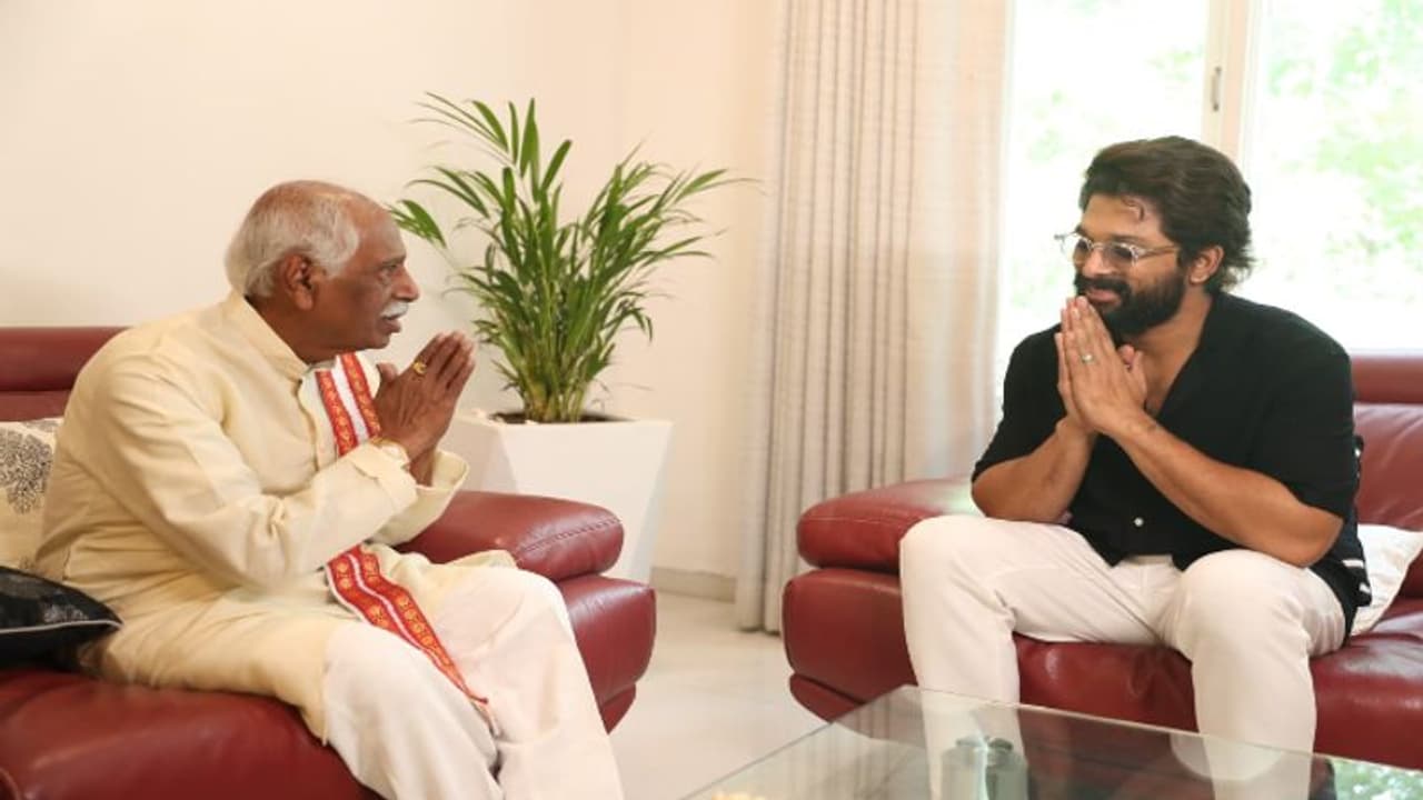 అల్లు అర్జున్‌ని కలిసిన గవర్నర్‌.. ఏకంగా ఇంటికెళ్లి మరీ అభినందనలు ...