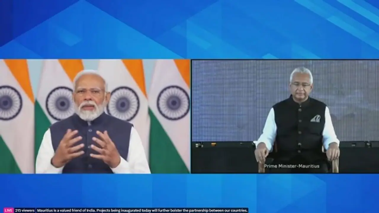 PM Modi, Mauritius counterpart Pravind Jugnauth inaugurate six community development projects in ...