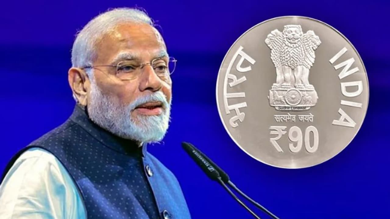 90 Rs Coin : ரூ.90 சிறப்பு நாணயத்தை வெளியிட்ட பிரதமர் மோடி.. அப்படி என்ன ஸ்பெஷல் இதுல இருக்கு ...