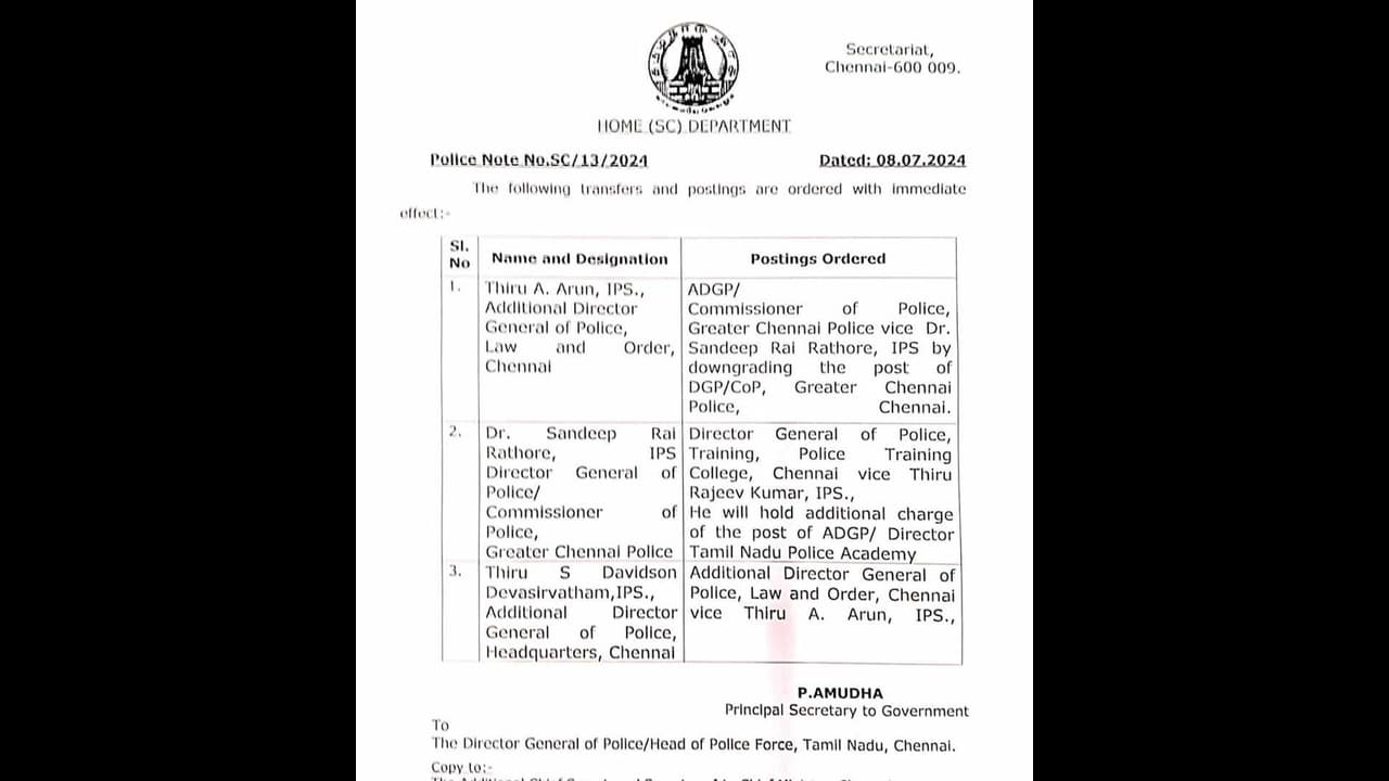 Commissioner Arun : சென்னை மாநகரக் காவல் ஆணையராக அருண் நியமனம்.! யார் ...