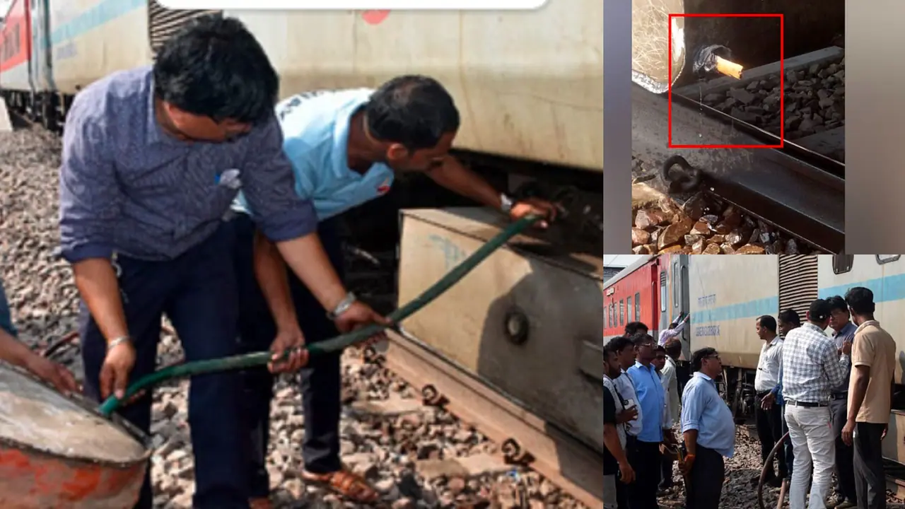 Sampark Kranti Express ಡೀಸೆಲ್ ಸೋರಿಕೆಯಾಗ್ತಿದ್ರೂ 120 km ವೇಗದಲ್ಲಿ ...