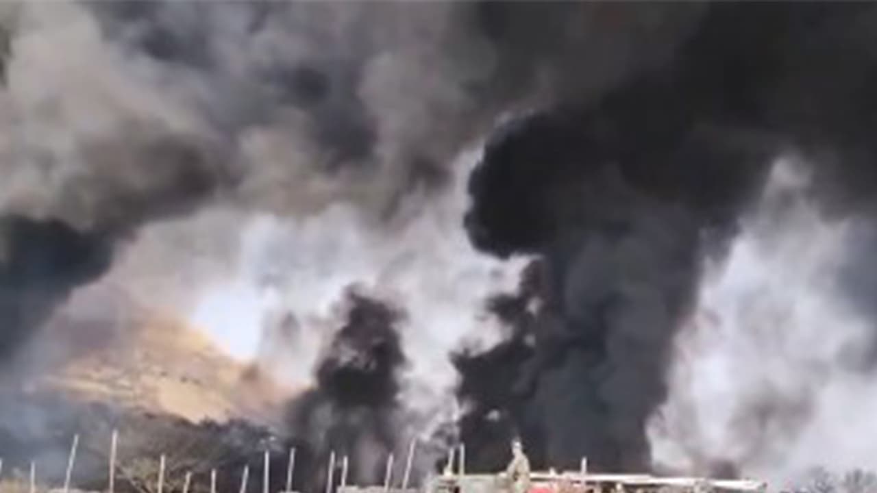 Ranchi: Massive fire engulfs tyre stock at Army firing range on Bariatu ...
