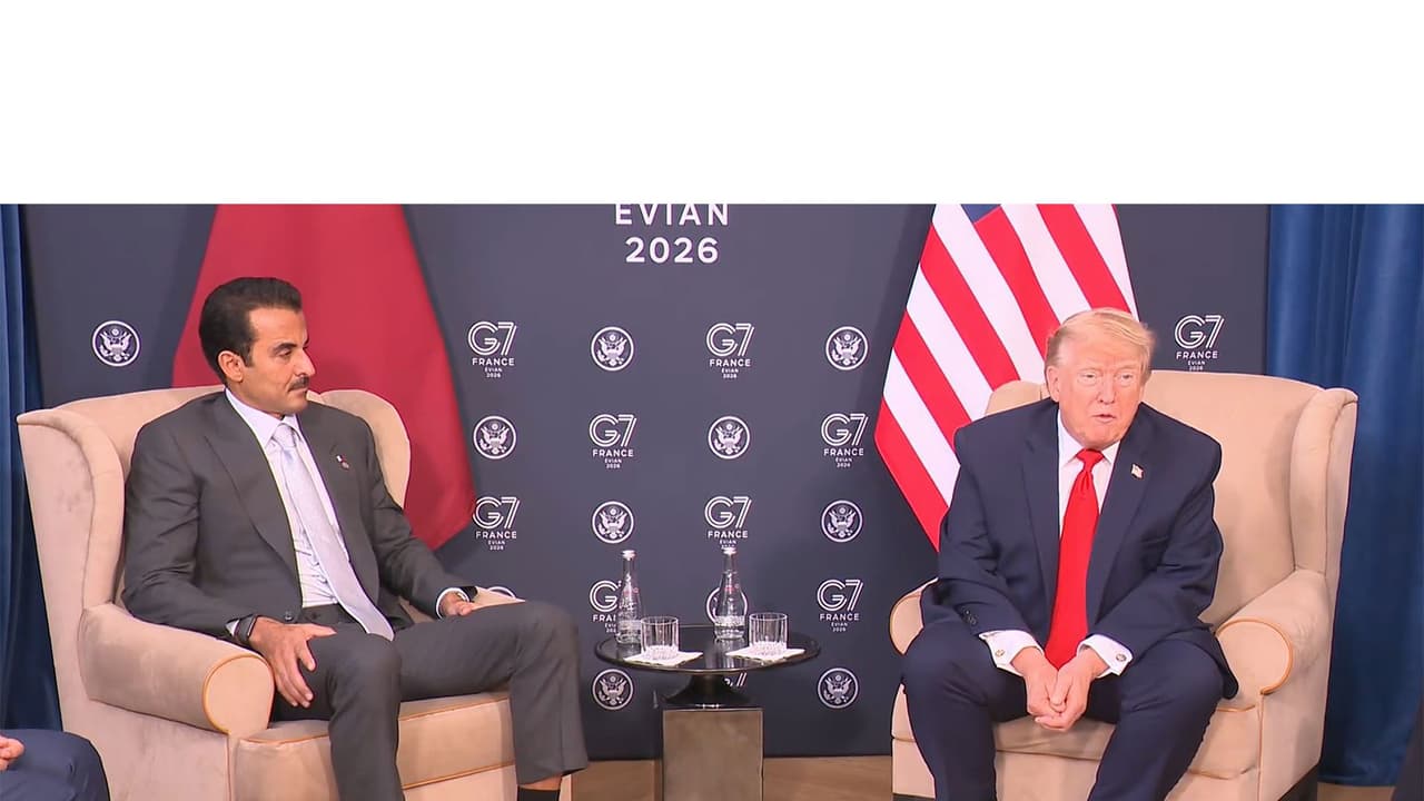 Trump, Qatar Emir discuss US-Iran deal on G7 sidelines in France ...