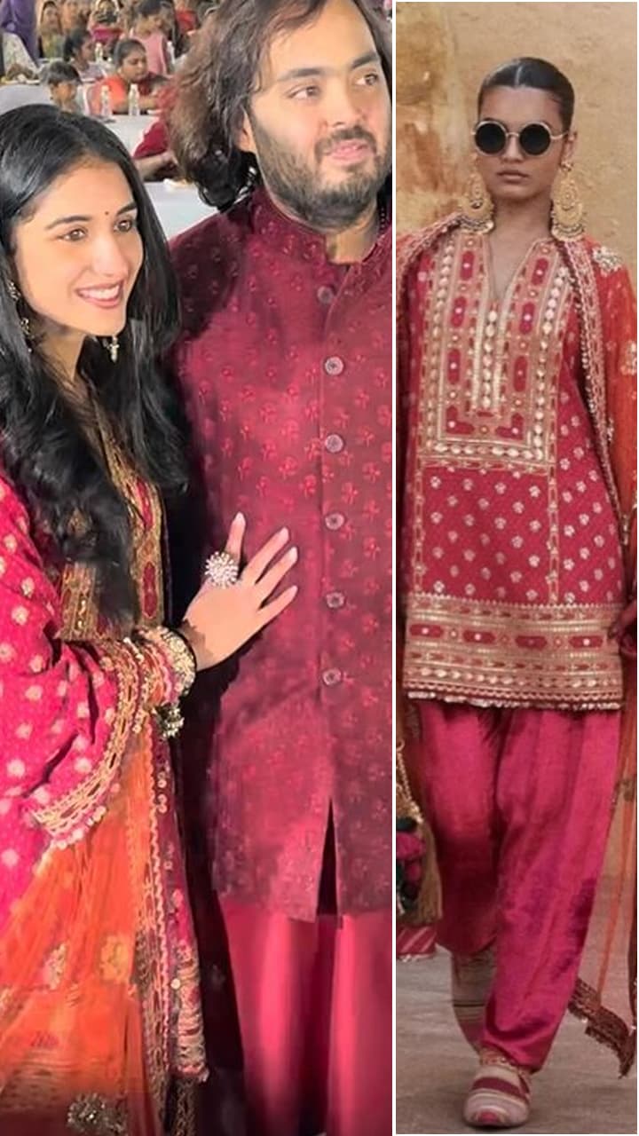 गुजराती कुढ़ी पर चढ़ा पंजाबी रंग! Radhika ने इस स्टाइल से पहना पटियाला ...