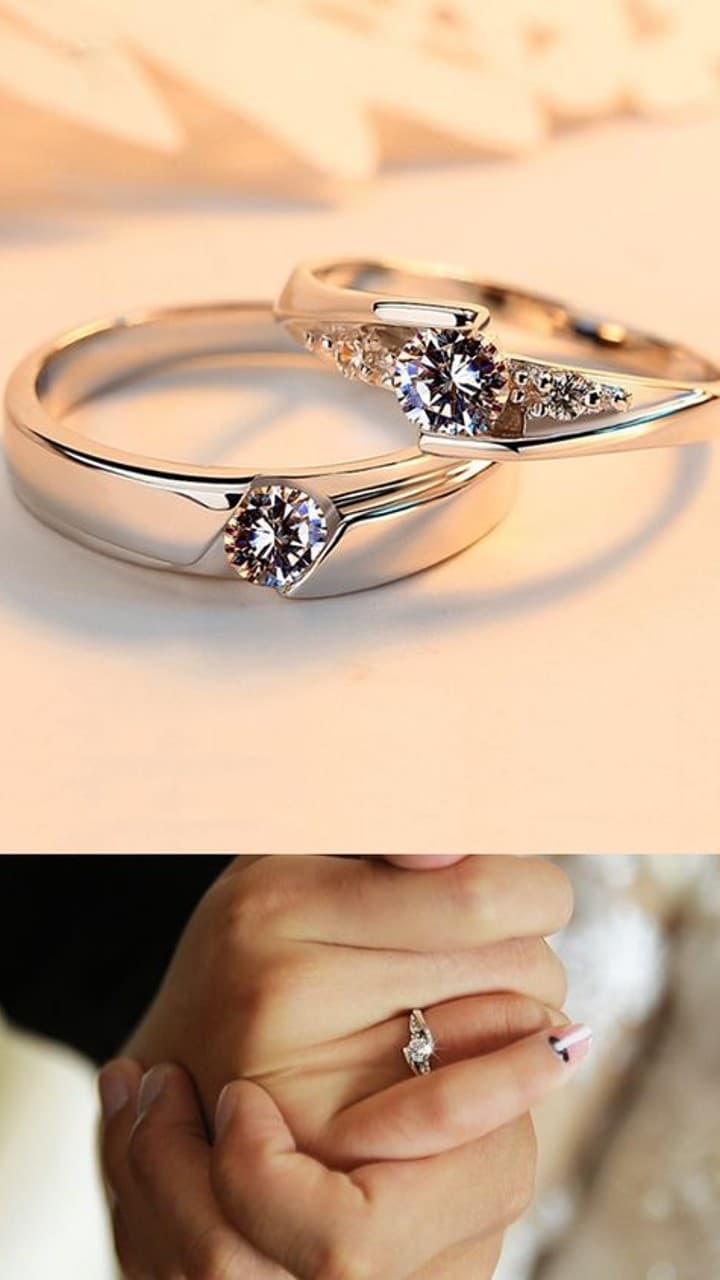 Unique couple ring designs for engagement: Gold, Diamond and more ...