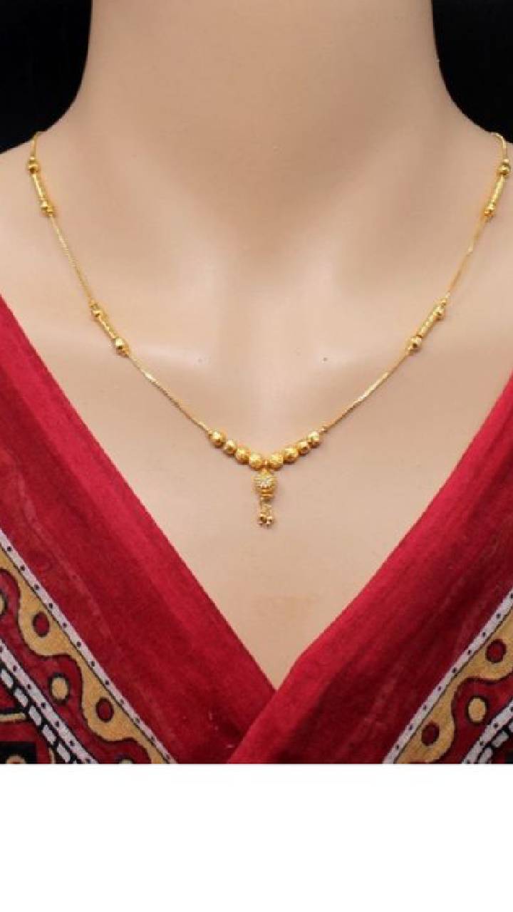 Gold Necklace Design Photo: 2025 के ट्रेंडिंग सोने के हार डिजाइन, हल्के ...