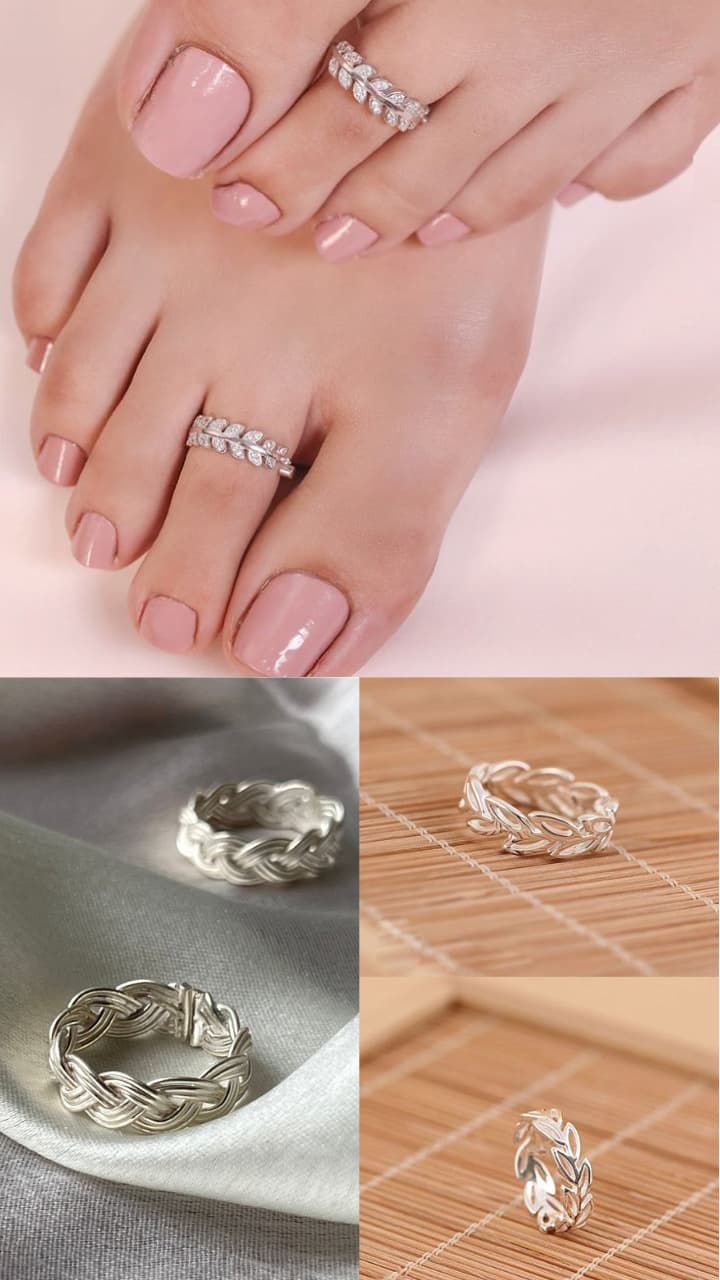 Band Toe Ring Silver: बिन घुंघरू साइलेंट एलिगेंस, बैंड सिल्वर बिछिया से ...
