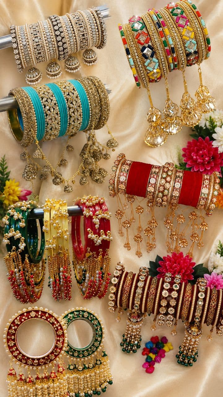 Jhoomer Chudi Design: झूमर चूड़ी की फैंसी डिजाइन, प्लेन बैंगल को देगी ...