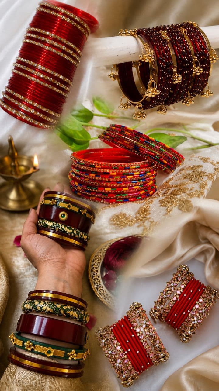 Bangle Designs: ಕೆಂಪು-ಮೆರೂನ್ ಬಳೆಗಳ 5 ಡಿಸೈನ್‌ಗಳು: ಪೂಜೆಗೆ ಮಸ್ತ್ ಆಗಿ ...