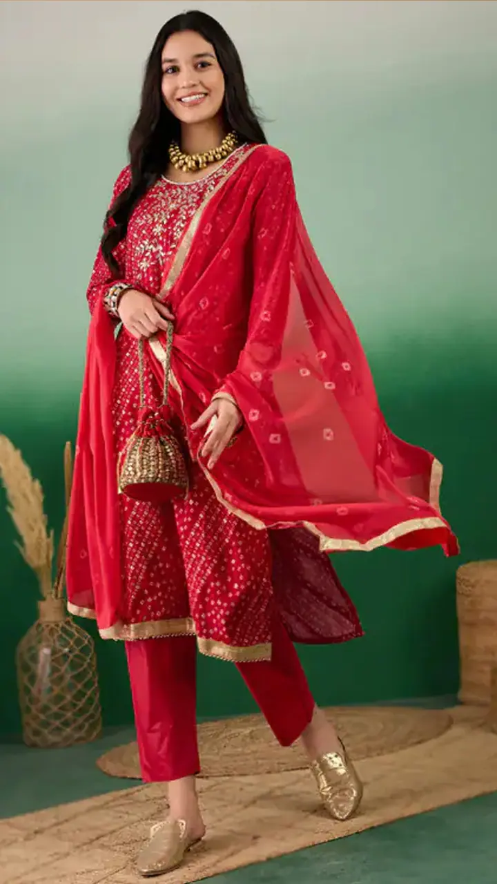वटसावित्री सणाला घाला Bandhej Salwar Suits, साडीची कमतरता जाणवणार नाही ...